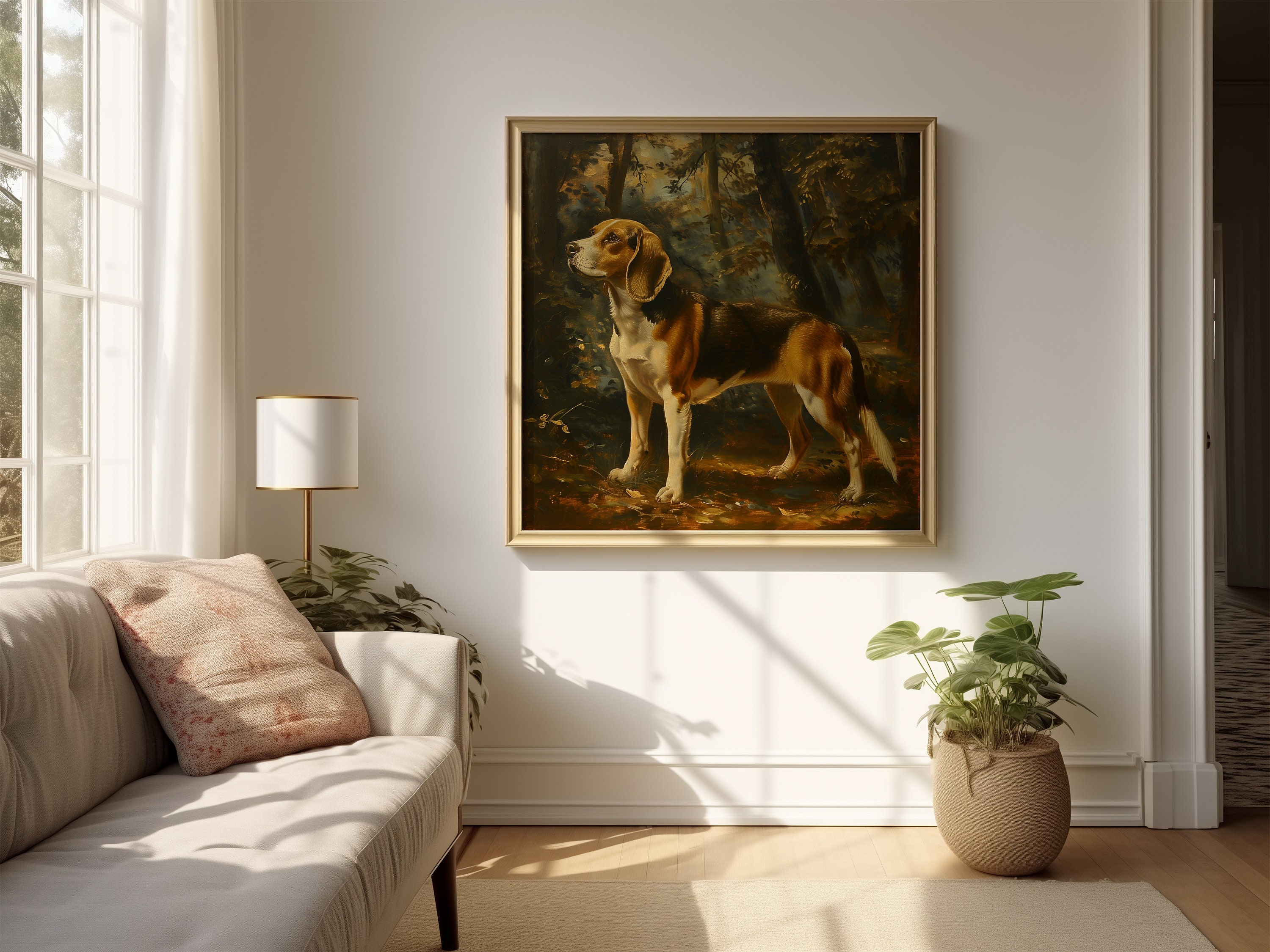 Printed Beagle Wall Art Poster - Etsy