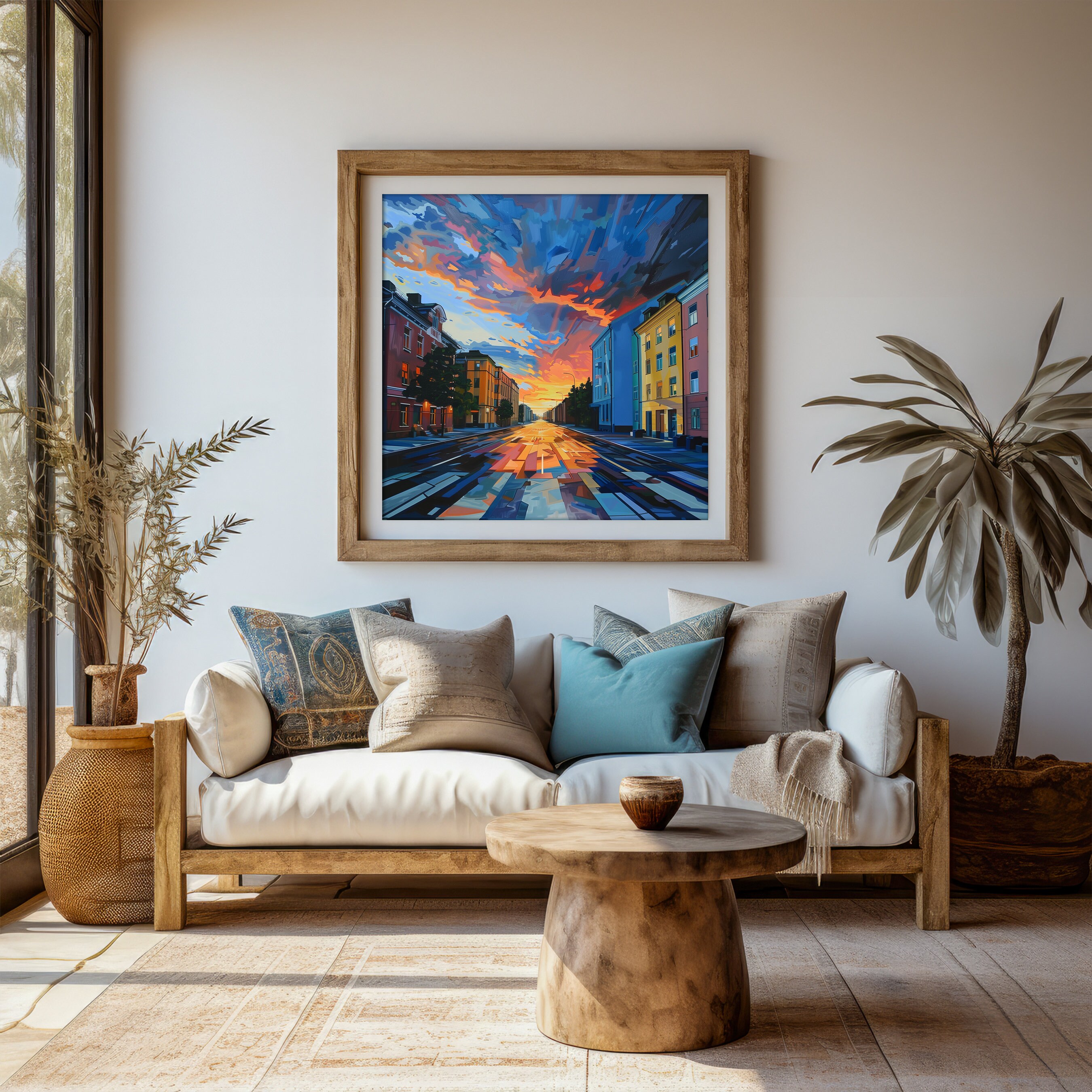 Printable Modern Street View Wall Art - Etsy