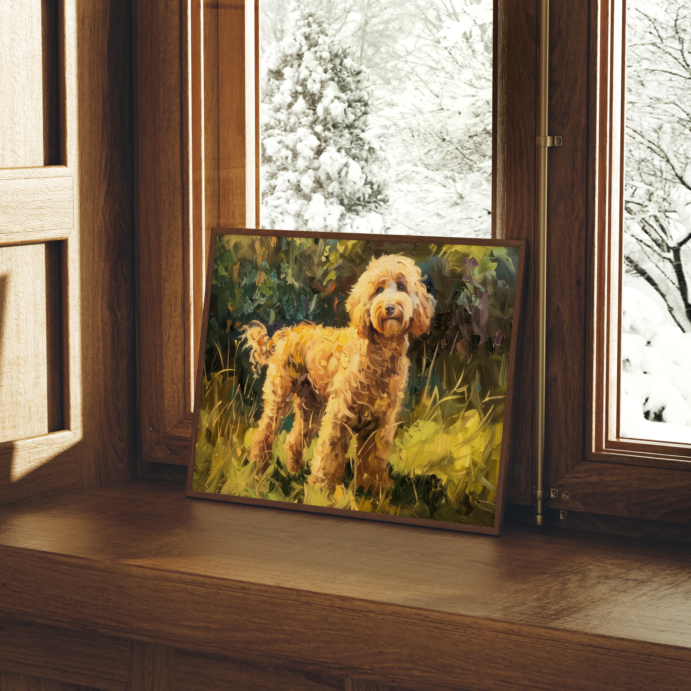 Printed Goldendoodle Wall Art Poster - Etsy