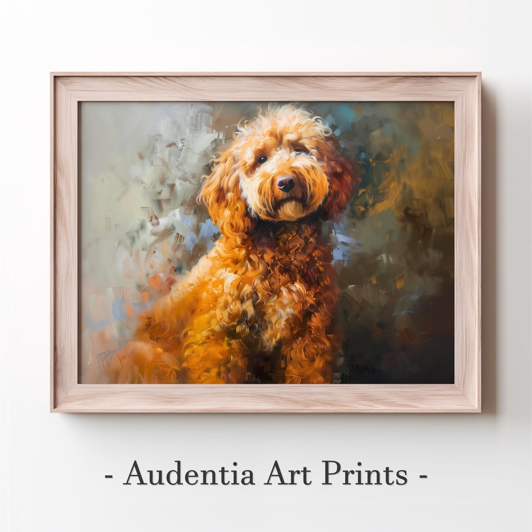 Printed Goldendoodle Wall Art Poster - Etsy