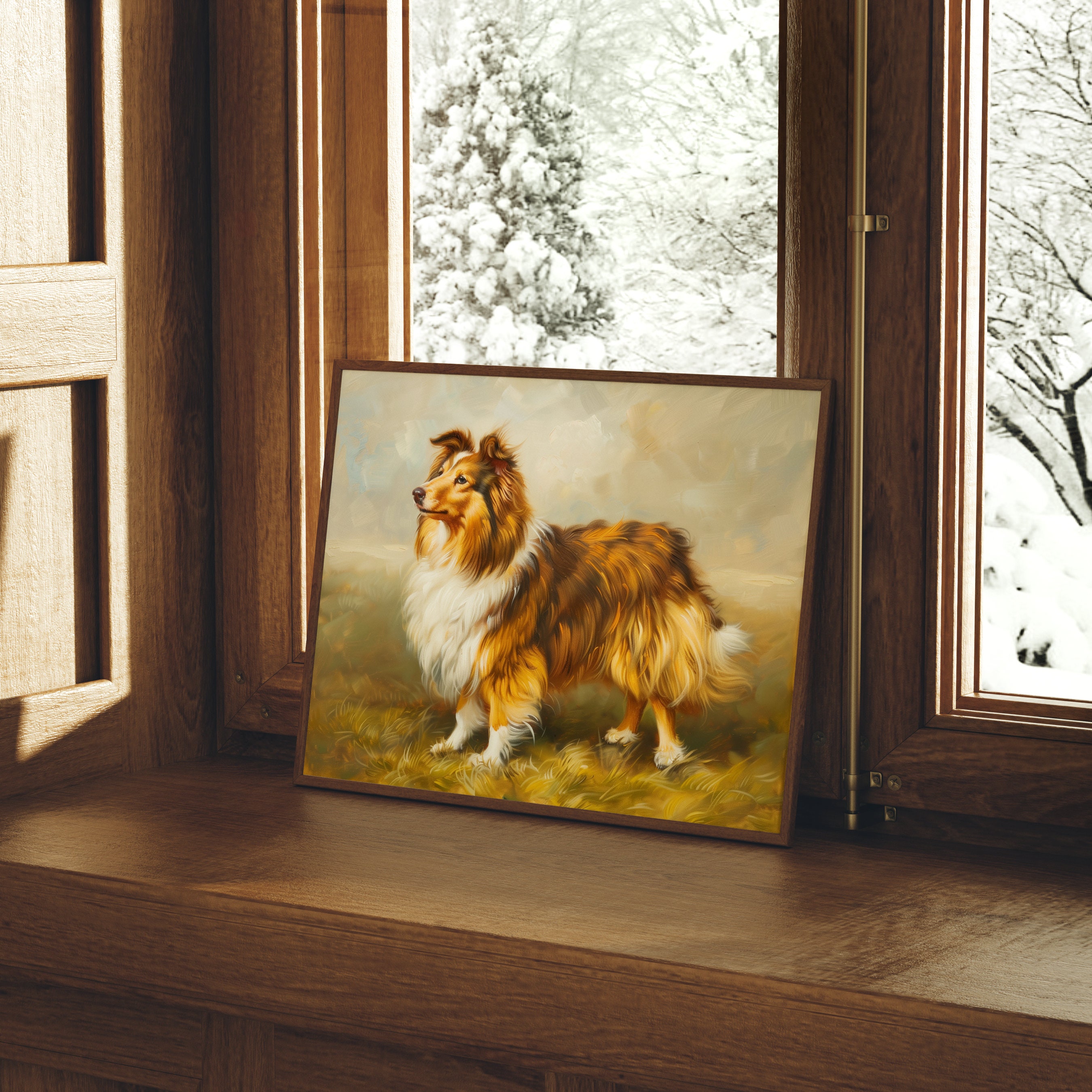 Printed Shetland Sheepdog Wall Art Poster - Etsy