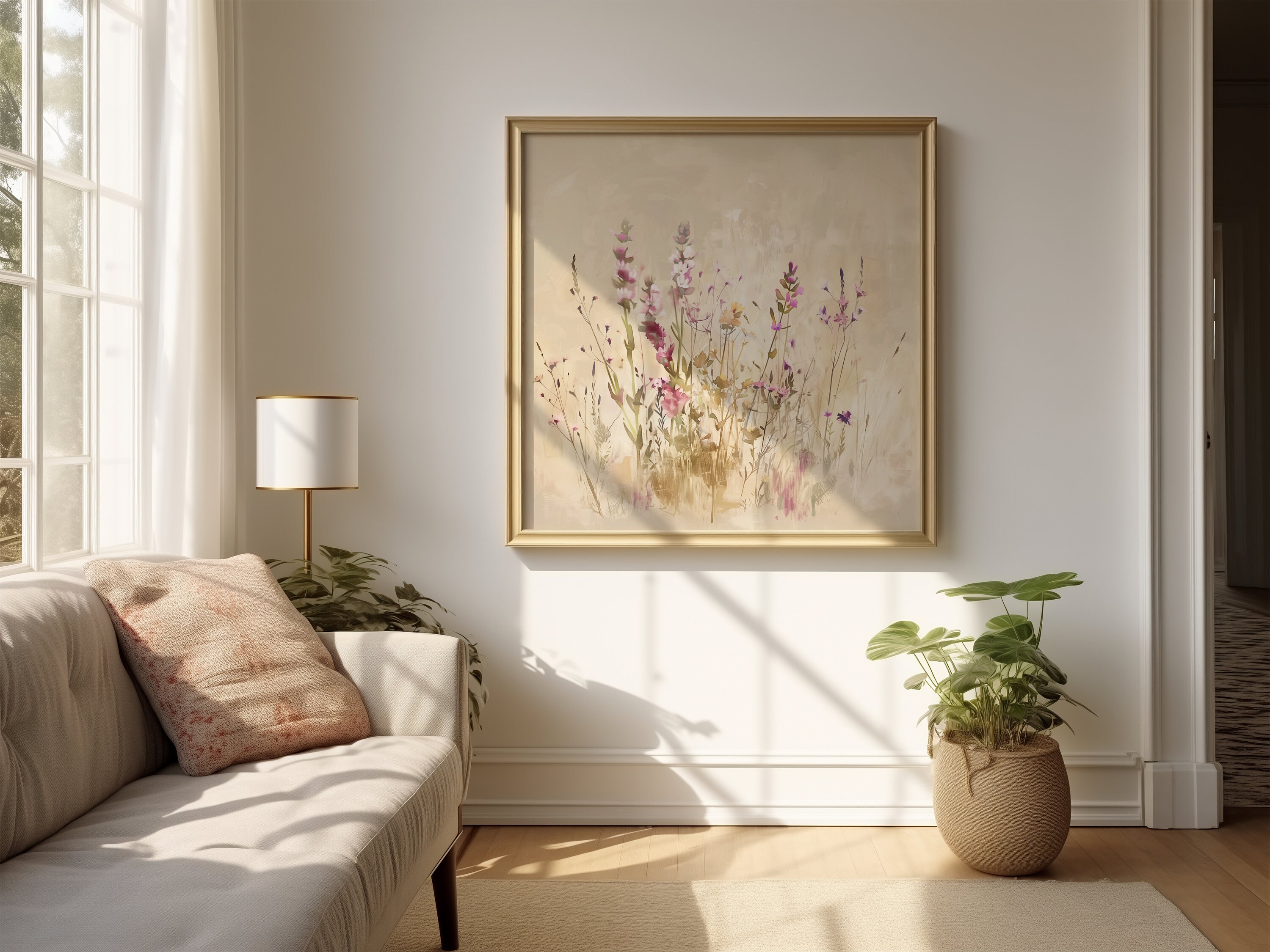 Printable Rustic Flowers Wall Art - Etsy