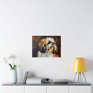 Printed Shih Tzu Wall Art Poster - Etsy