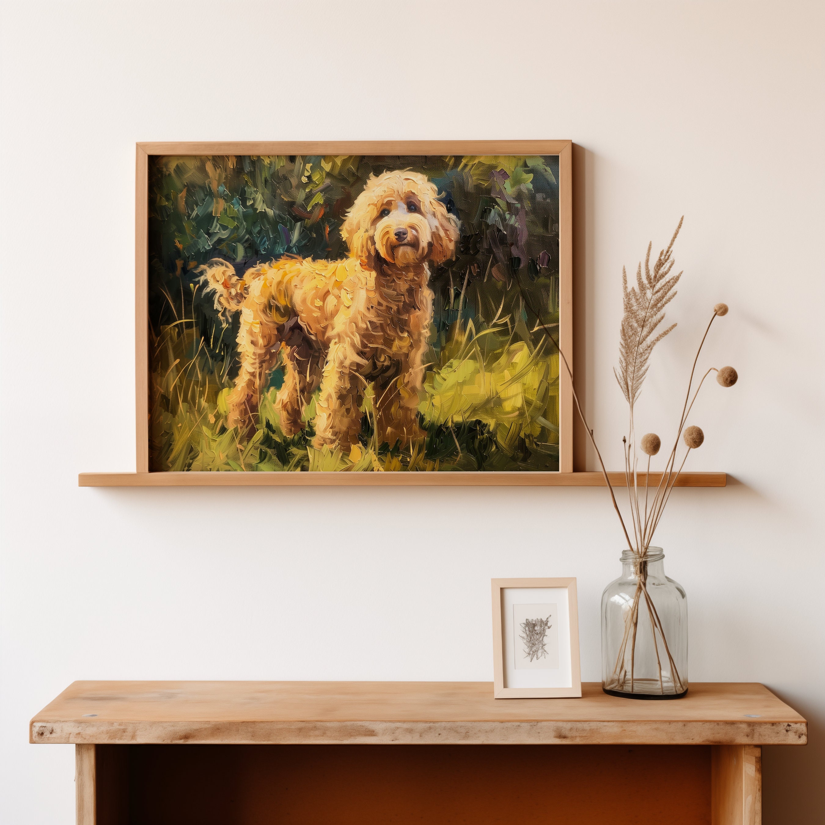 Printed Goldendoodle Wall Art Poster - Etsy