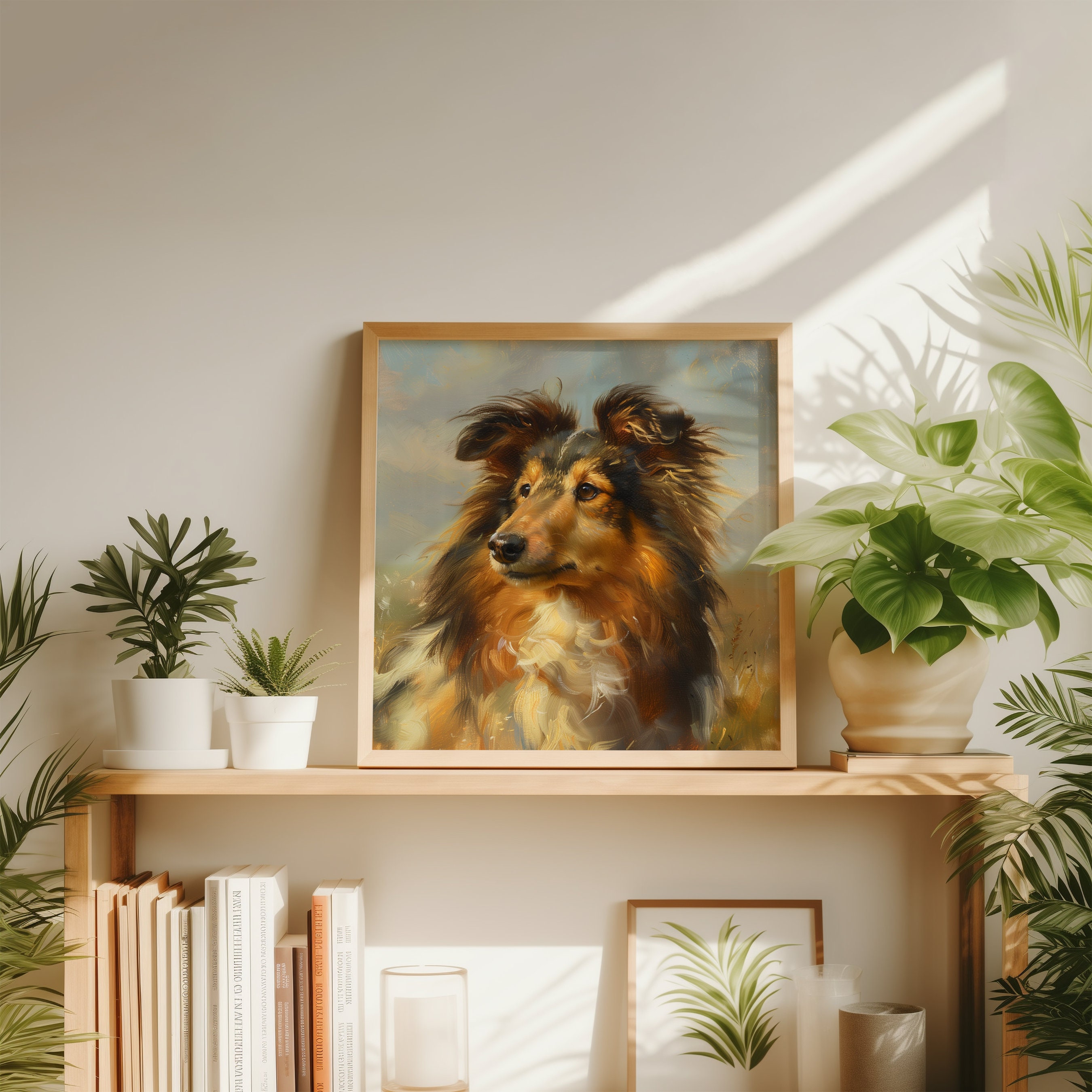 Printed Shetland Sheepdog Wall Art Poster - Etsy