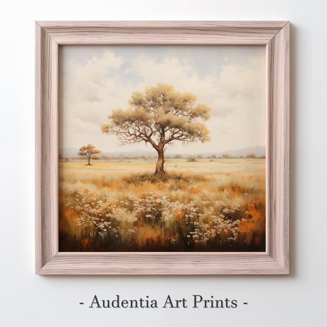 Printed Oak Tree Wall Art Poster - Etsy