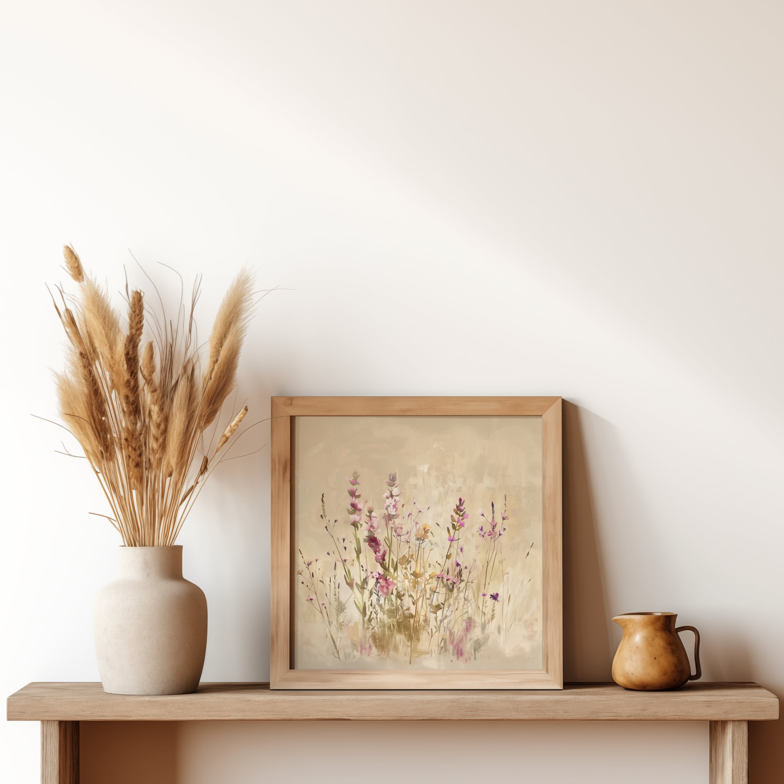 Printable Rustic Flowers Wall Art - Etsy