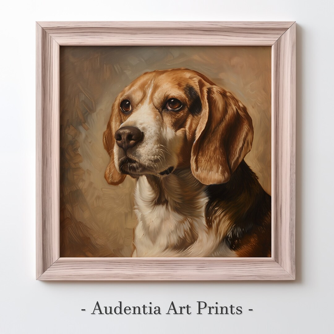 Printed Beagle Wall Art Poster - Etsy