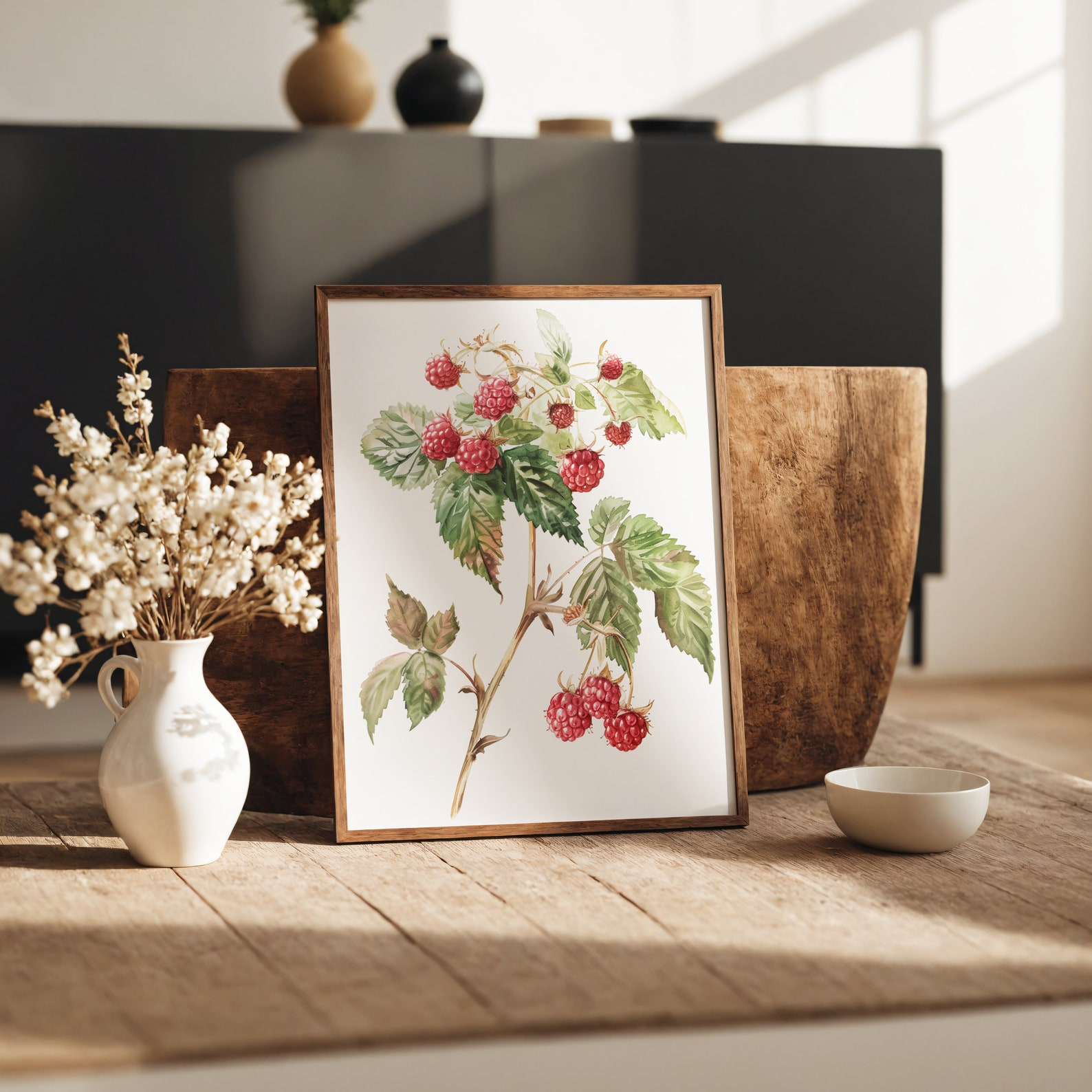 Printed Raspberry Wall Art Poster - Etsy