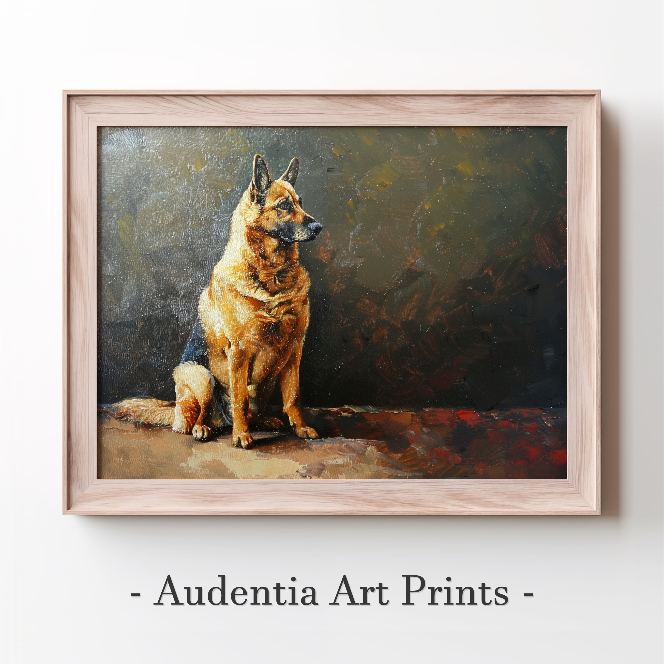 Printable German Shepherd Wall Art - Etsy
