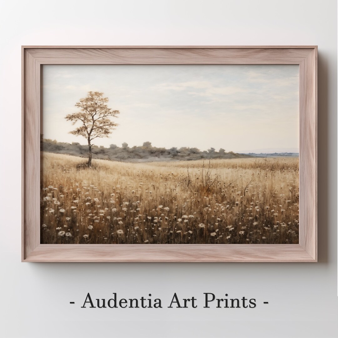 Printable Tree on a Hill Wall Art - Etsy