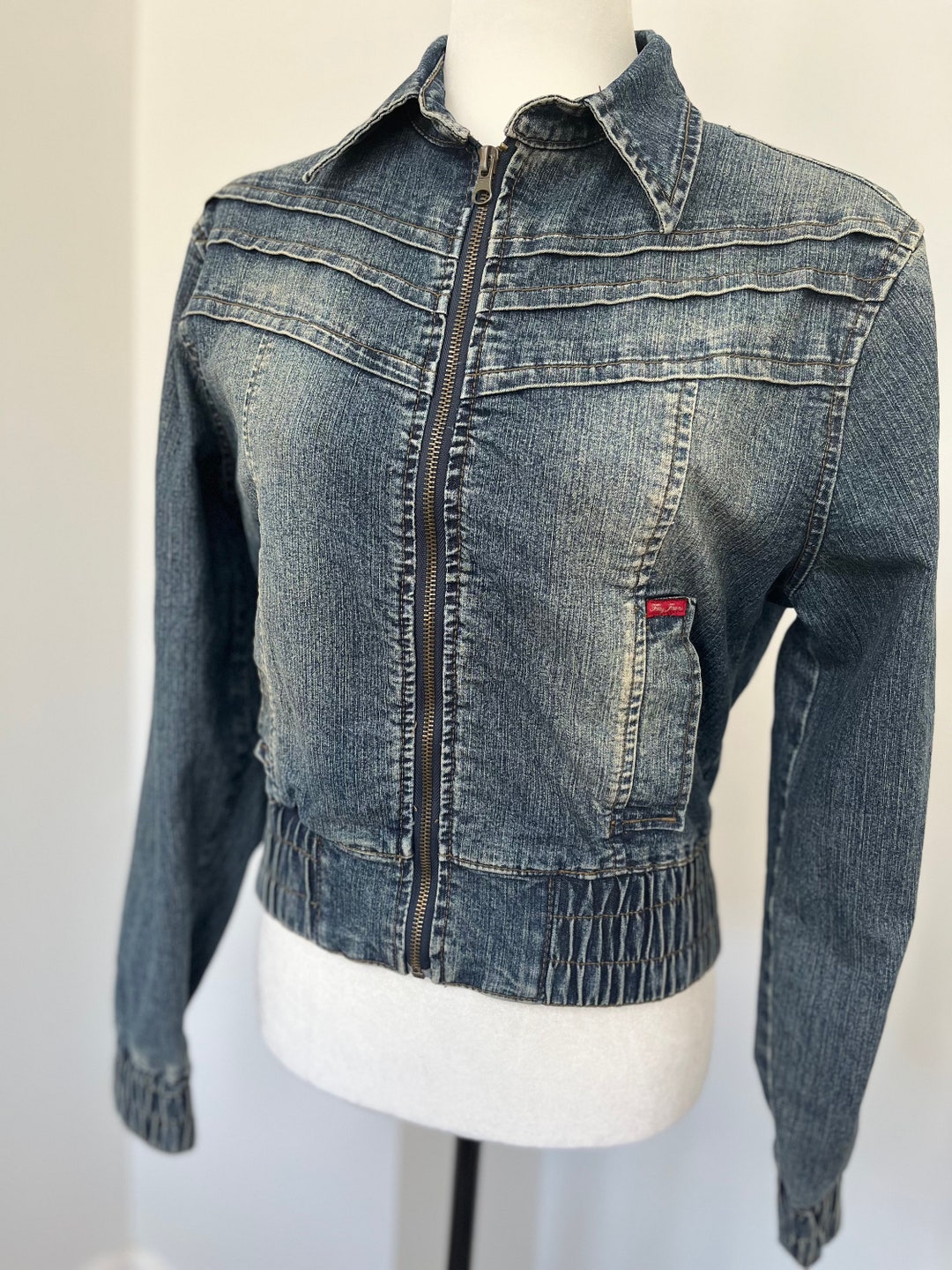Y2K Foxy Denim Jacket - Etsy