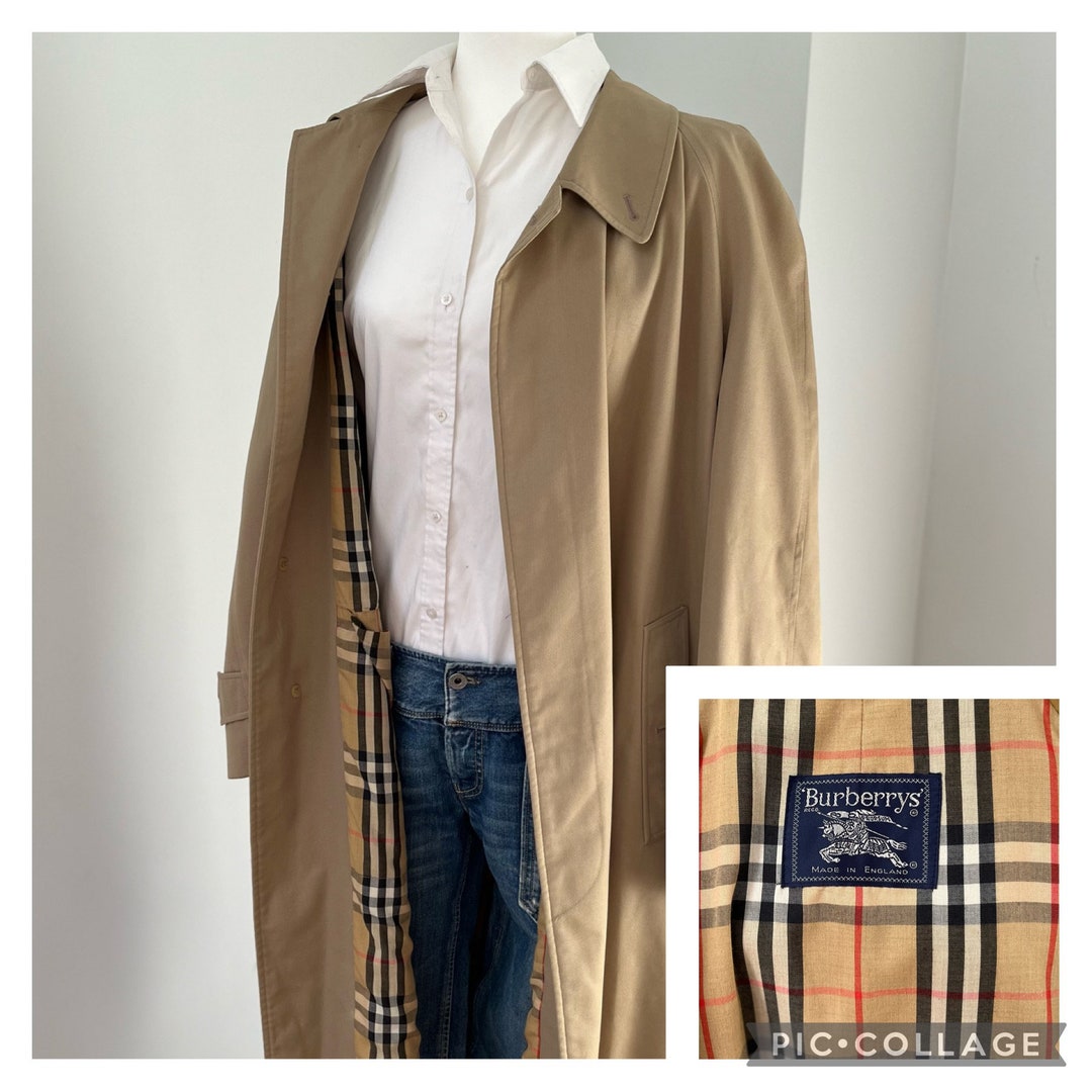 Vintage Burberry Trench Coat - Etsy