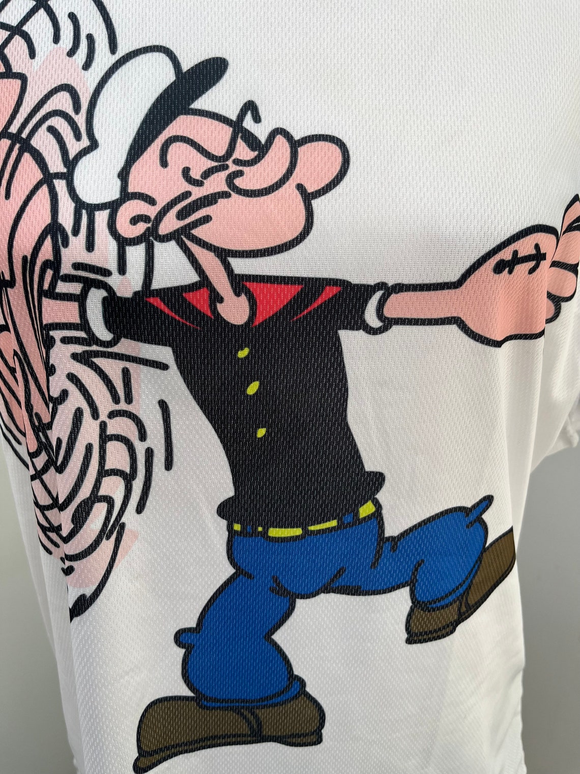 90s Popeye Poly Mesh Tshirt - Etsy