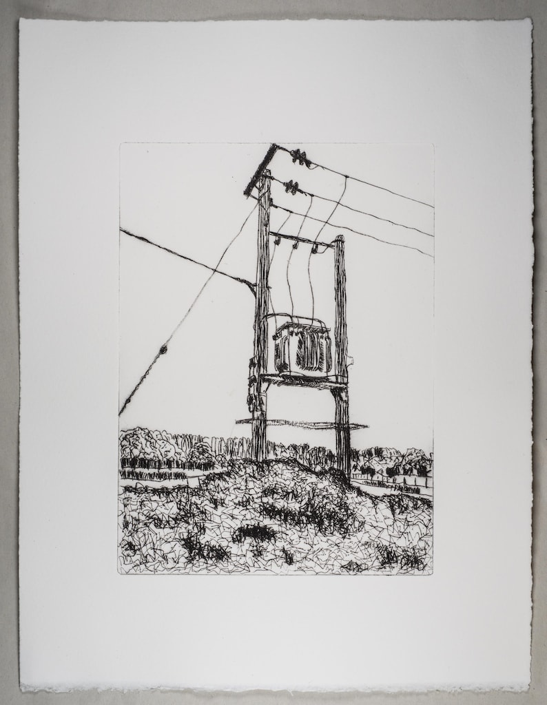 Drypoint Etching, Hand Printed and Hand Carved - Etsy