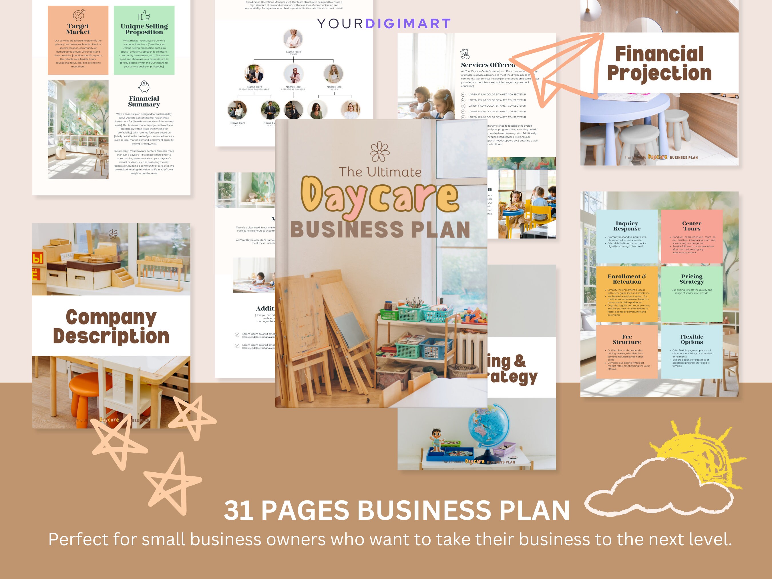 Daycare Business Plan Proposal for Childcare Startup Editable Startup ...