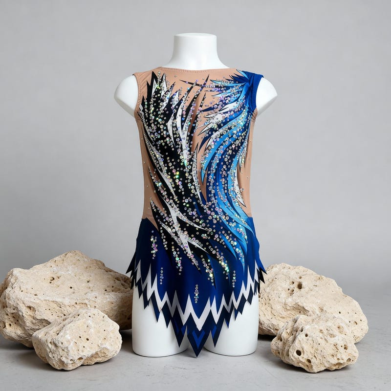 Red Rhinestones Leotard - Etsy