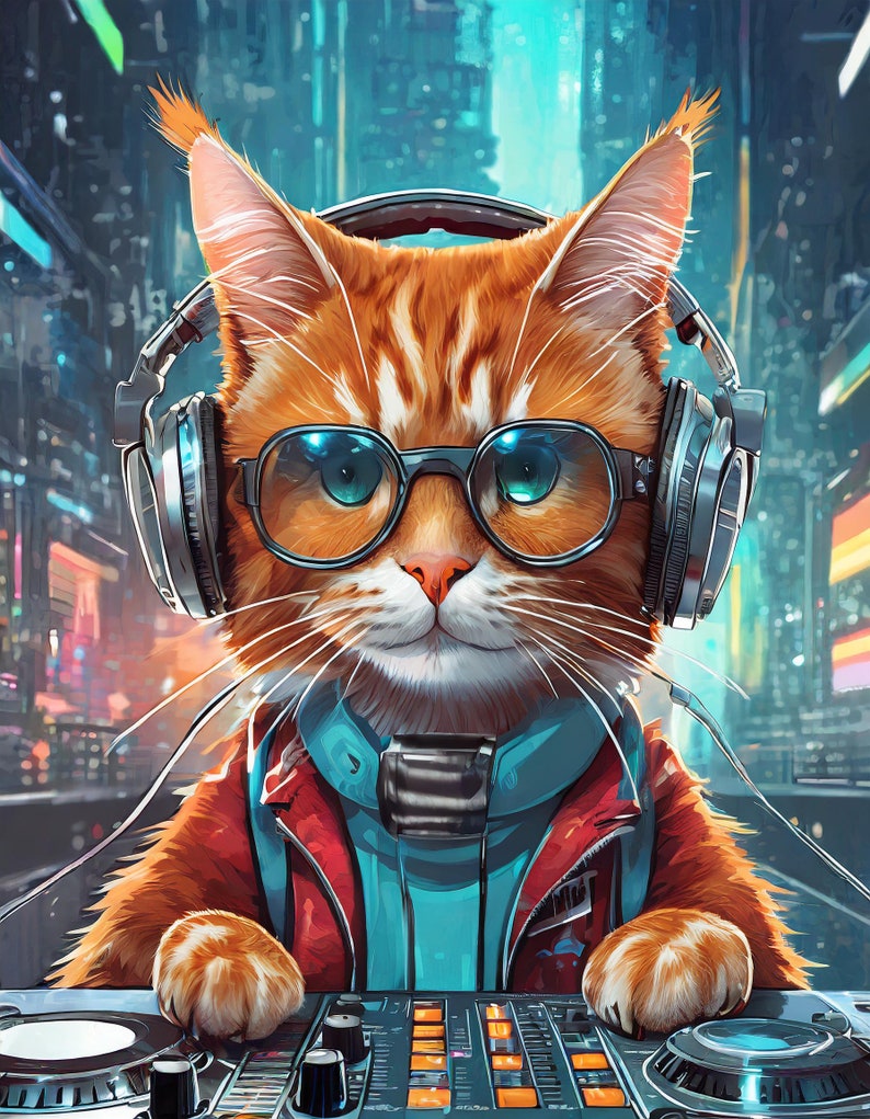 Cats That DJ - Etsy