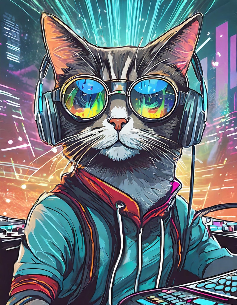 Cats That DJ - Etsy