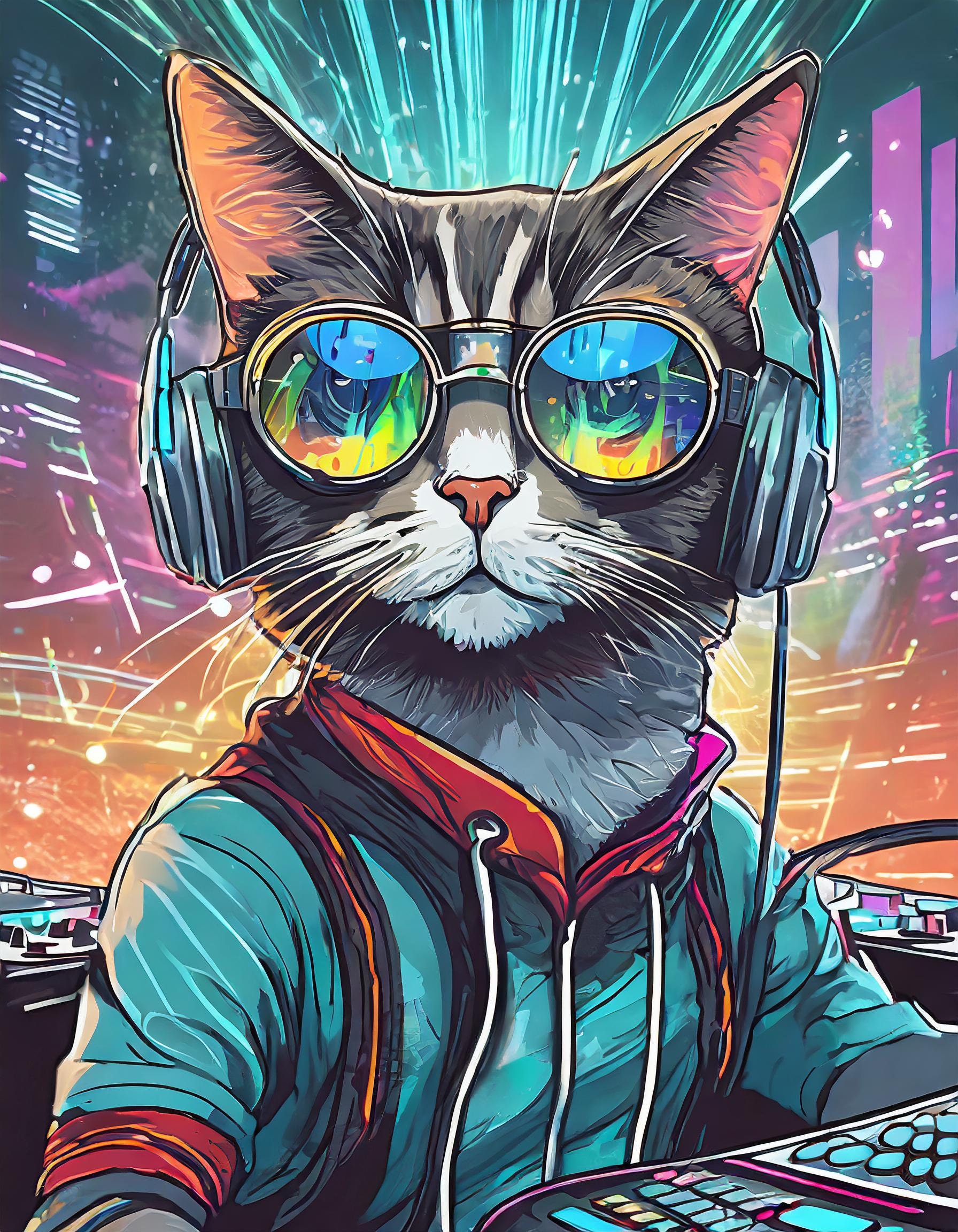 Cats That DJ - Etsy