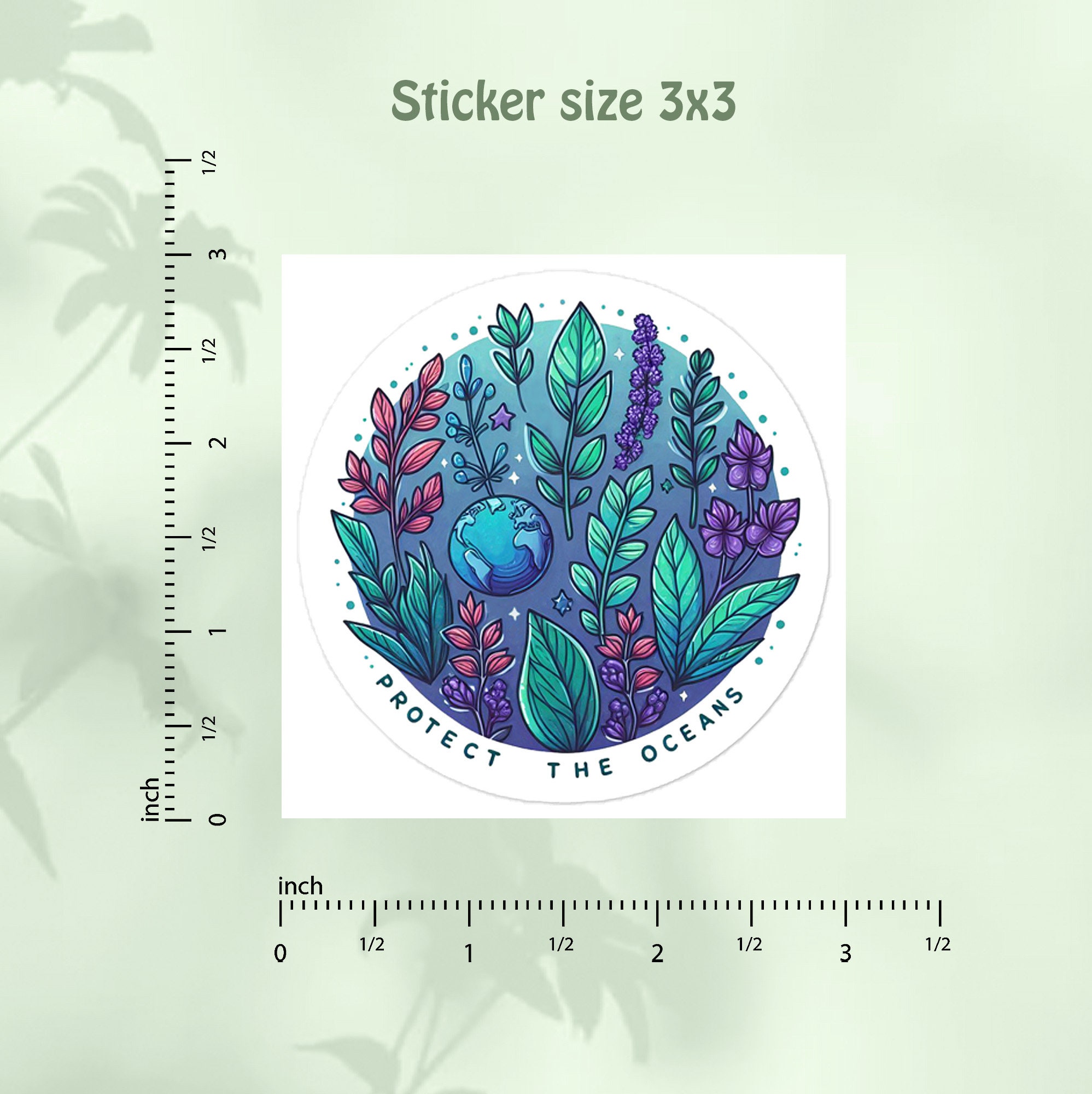 Save Our Seas Sticker. Marine Life Conservation Vinyl Decal, Ocean ...
