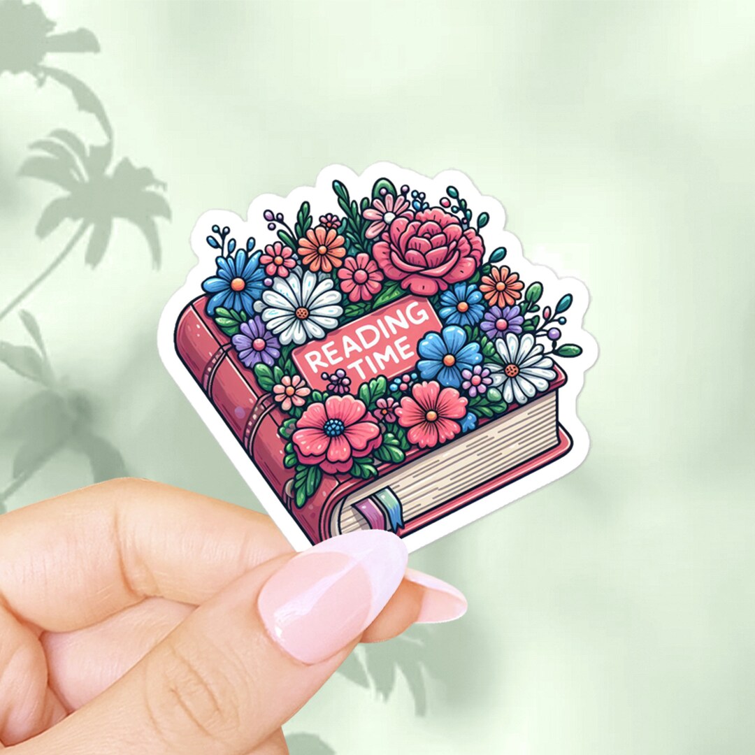 Reading Time Sticker. Bullet Journal, MacBook and Phone Case Sticker ...
