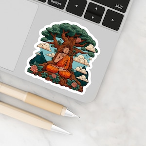 Sitting Buddha Nature Sticker. Buddhist Symbols, God Stickers for Cars ...