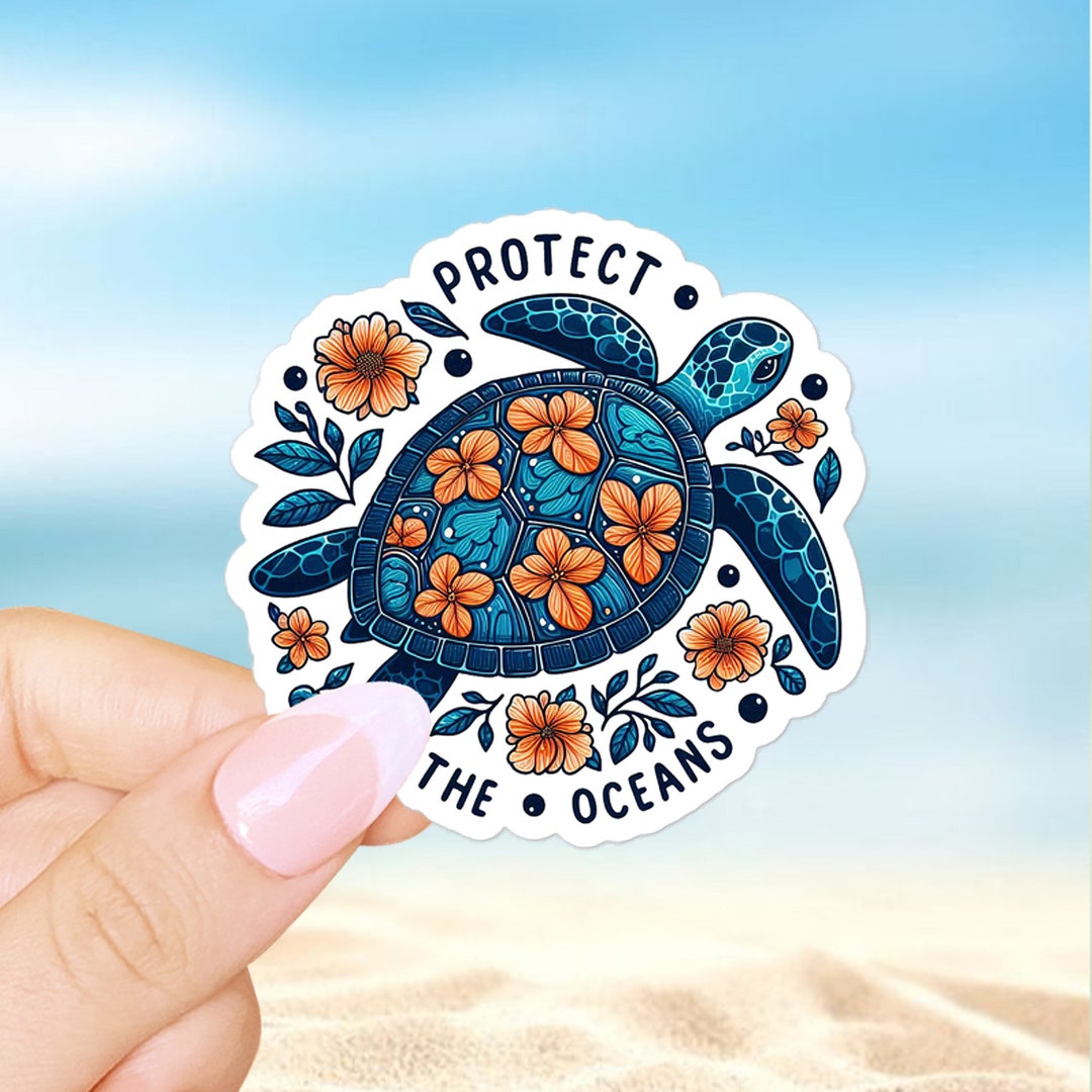 Protect the Oceans Sticker. Bullet Journal Decal, Ipad, MacBook and ...