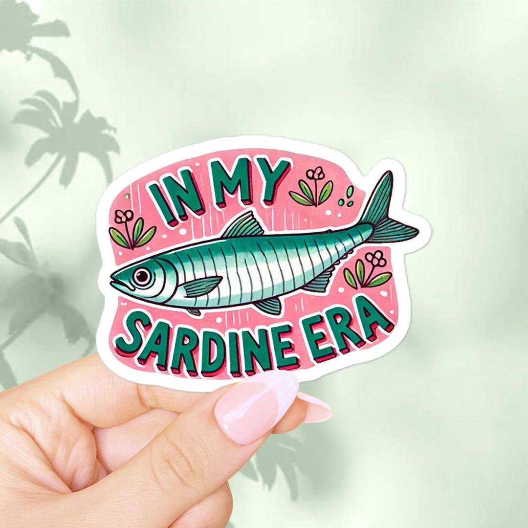 In My Sardine Era Vinyl Sticker. Sea Animals and Ocean Lovers Gift ...