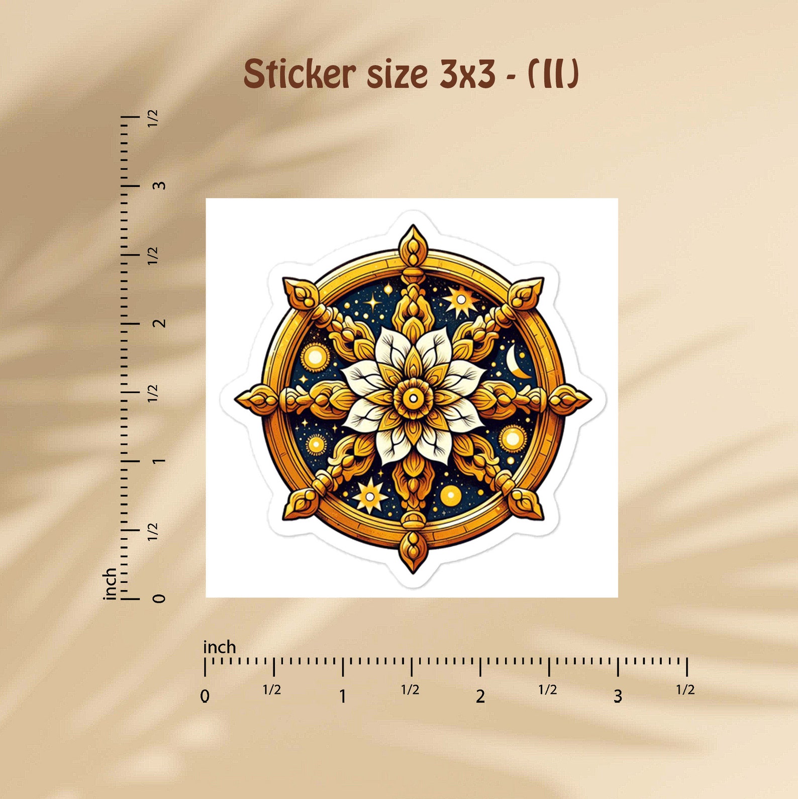 Sitting Buddha Sticker. Buddhist Religious Gift, Mindfulness Art Vinyl ...