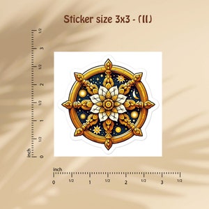 Sitting Buddha Sticker. Buddhist Religious Gift, Mindfulness Art Vinyl ...