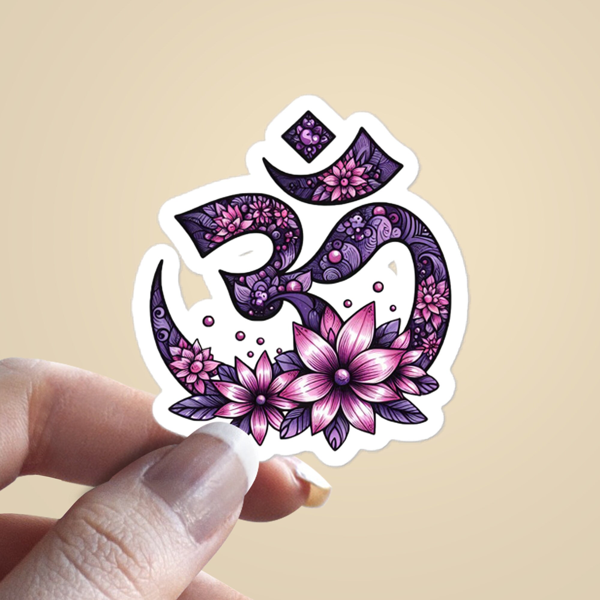 Om Symbol Sticker Spiritual Vinyl Decal Meditation Decal Yoga Lover ...