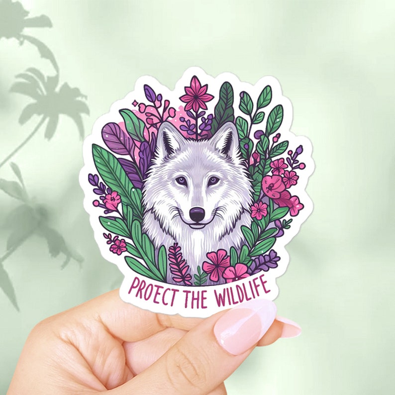 Environmental Conservation Sticker. Wildlife Protection Decal, Nature ...