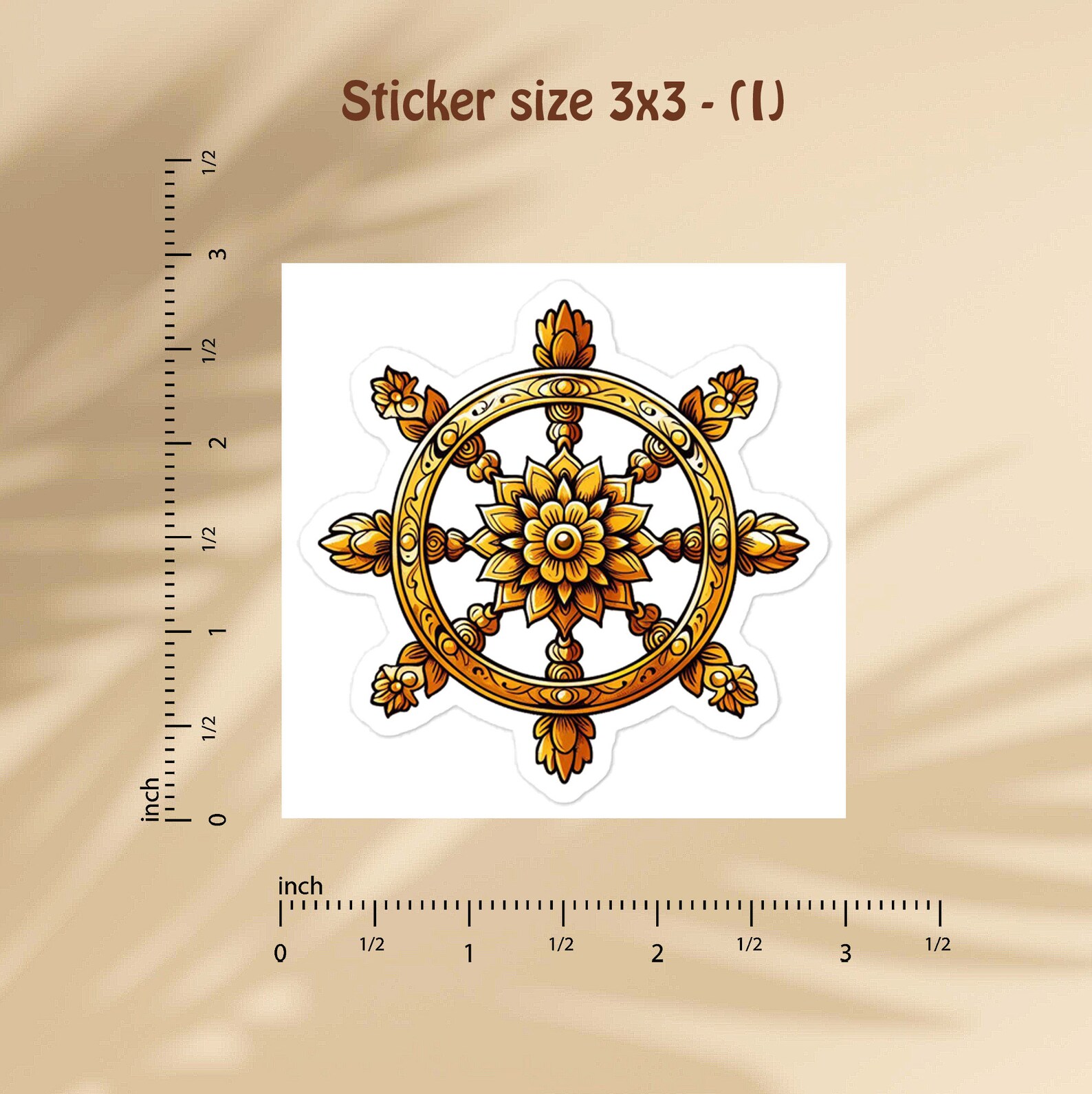 Sitting Buddha Sticker. Buddhist Religious Gift, Mindfulness Art Vinyl ...