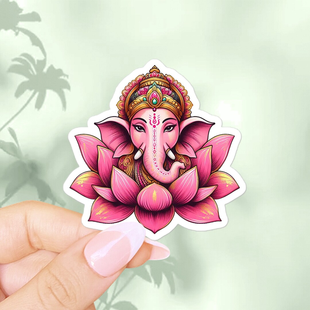 Ganesh Flower Sticker. Bullet Journal, Ipad, MacBook and Phone Case ...