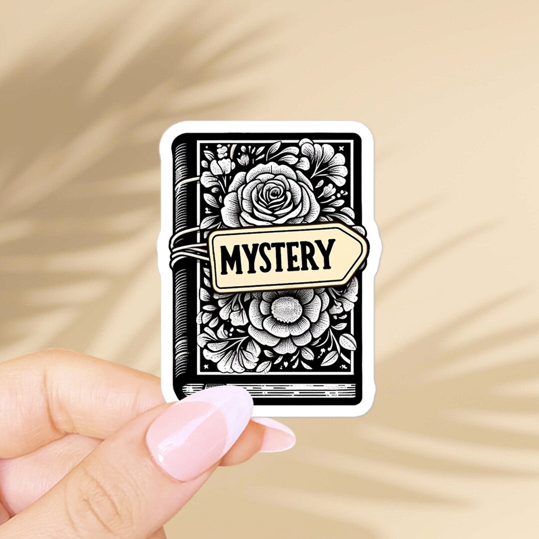 Mystery Book Flower Sticker. Bullet Journal, Ipad, MacBook and Phone ...