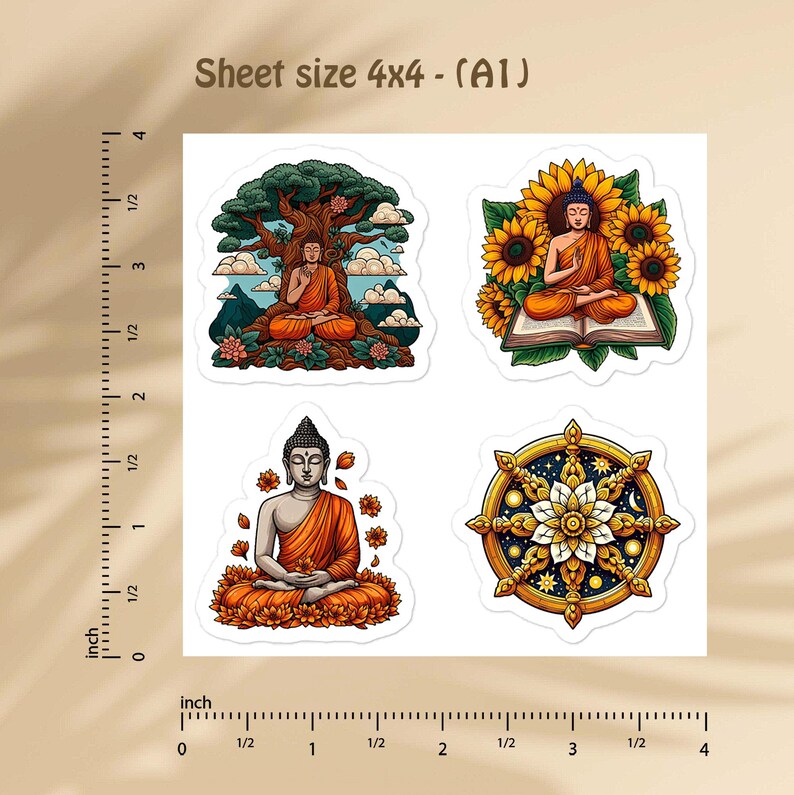 Sitting Buddha Nature Sticker. Buddhist Symbols, God Stickers for Cars ...