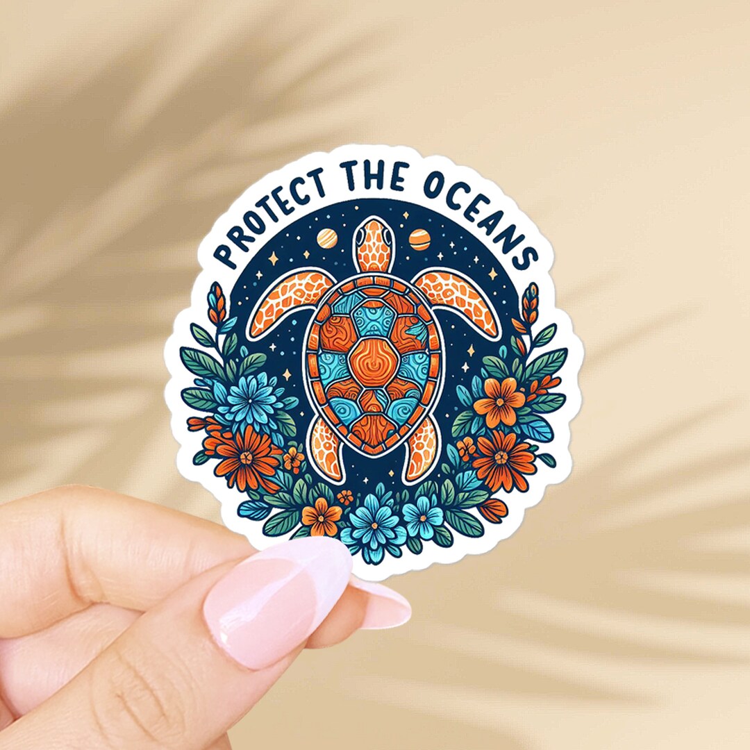 Protect the Oceans Sticker. Bullet Journal Decal, Ipad, MacBook and ...