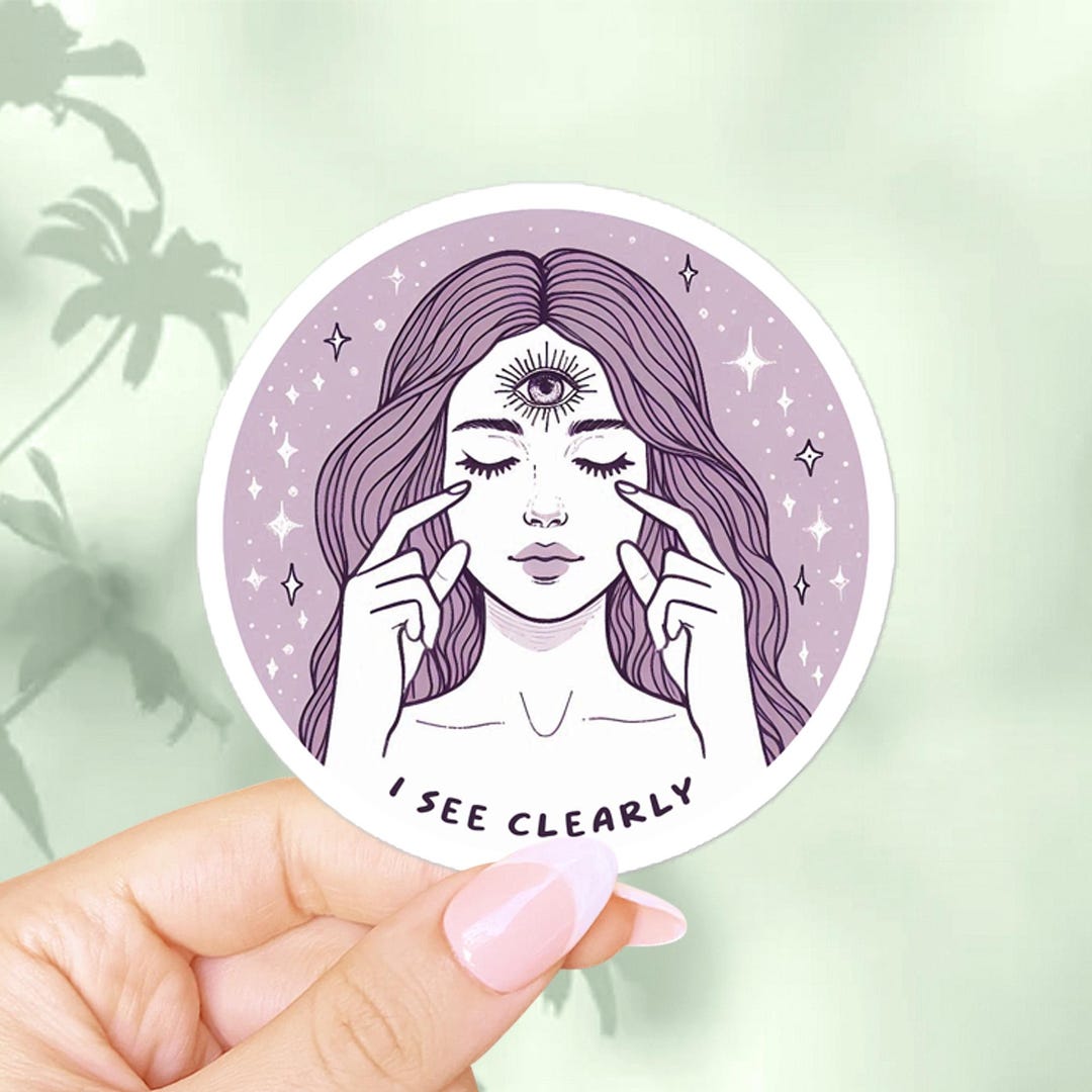 I See Clearly Sticker - Third Eye Vision and Spiritual Gifts - Yoga ...