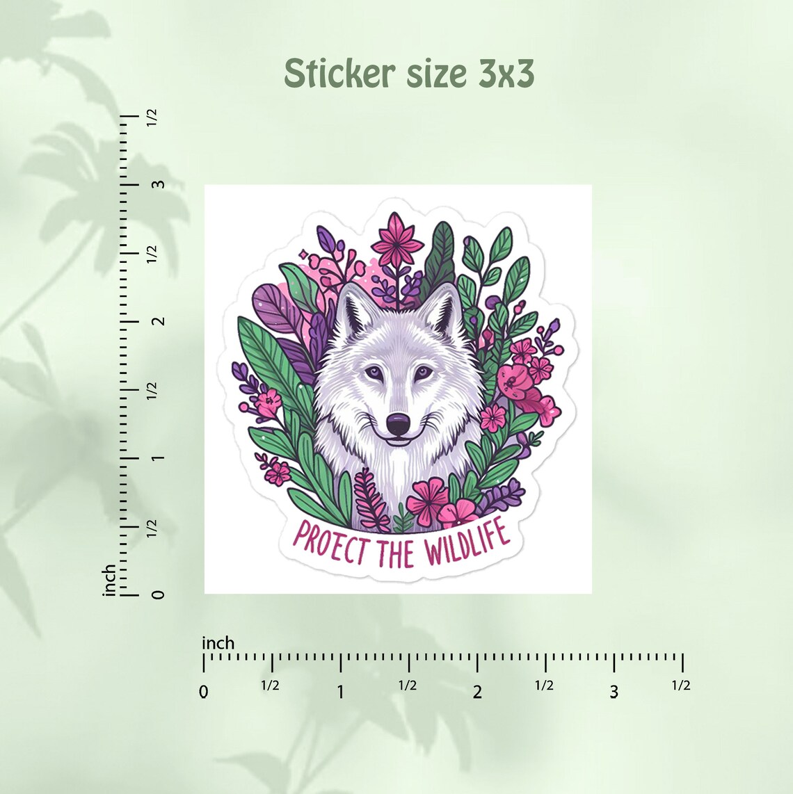 Environmental Conservation Sticker. Wildlife Protection Decal, Nature ...