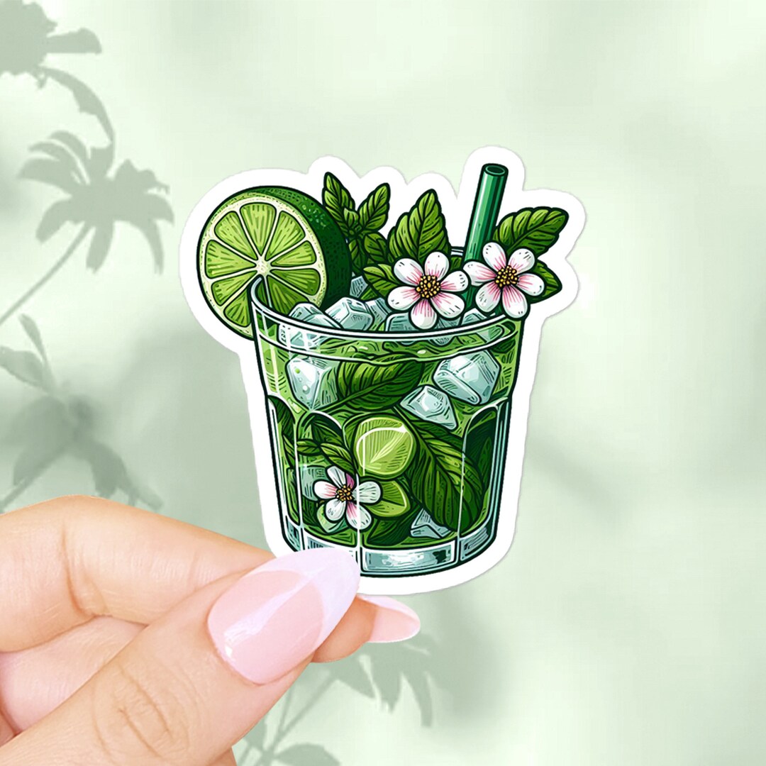 Mojito Cocktail Sticker. Bullet Journal Decal, Ipad, MacBook and Phone ...