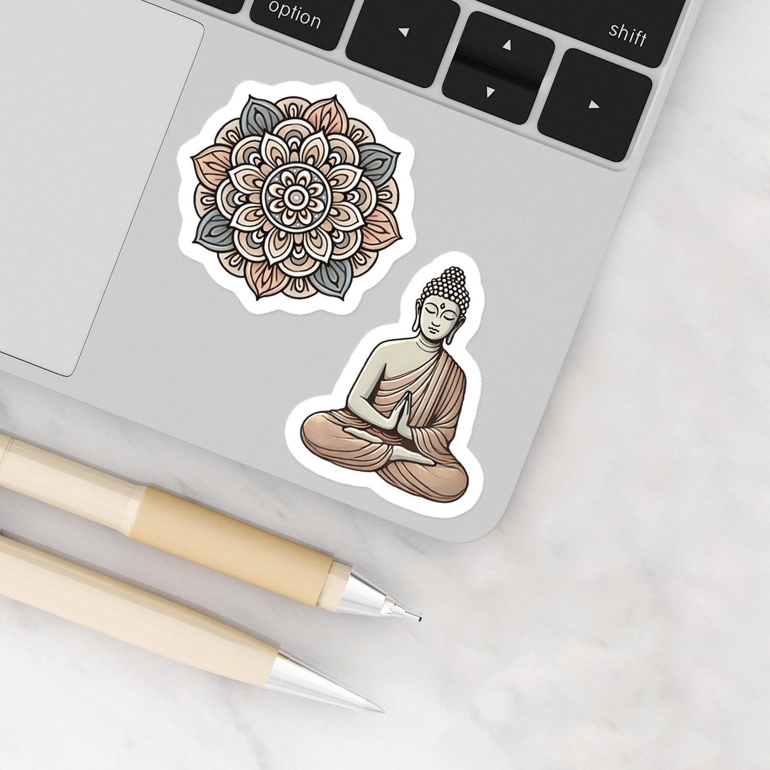 Buddhist Symbols Sticker Set – Yoga Lover Spiritual Gift, Zen Buddhism ...