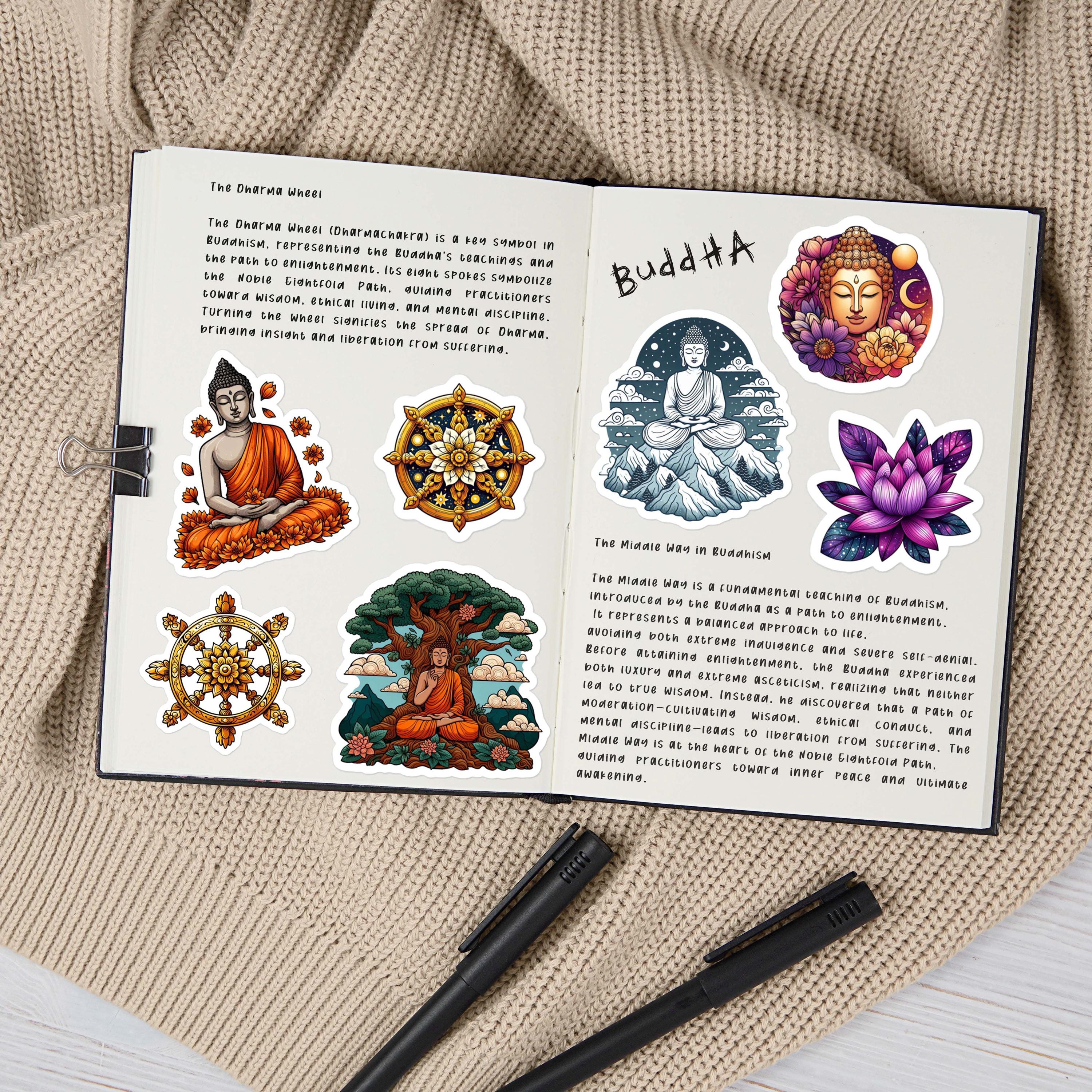 Sitting Buddha Nature Sticker. Buddhist Symbols, God Stickers for Cars ...