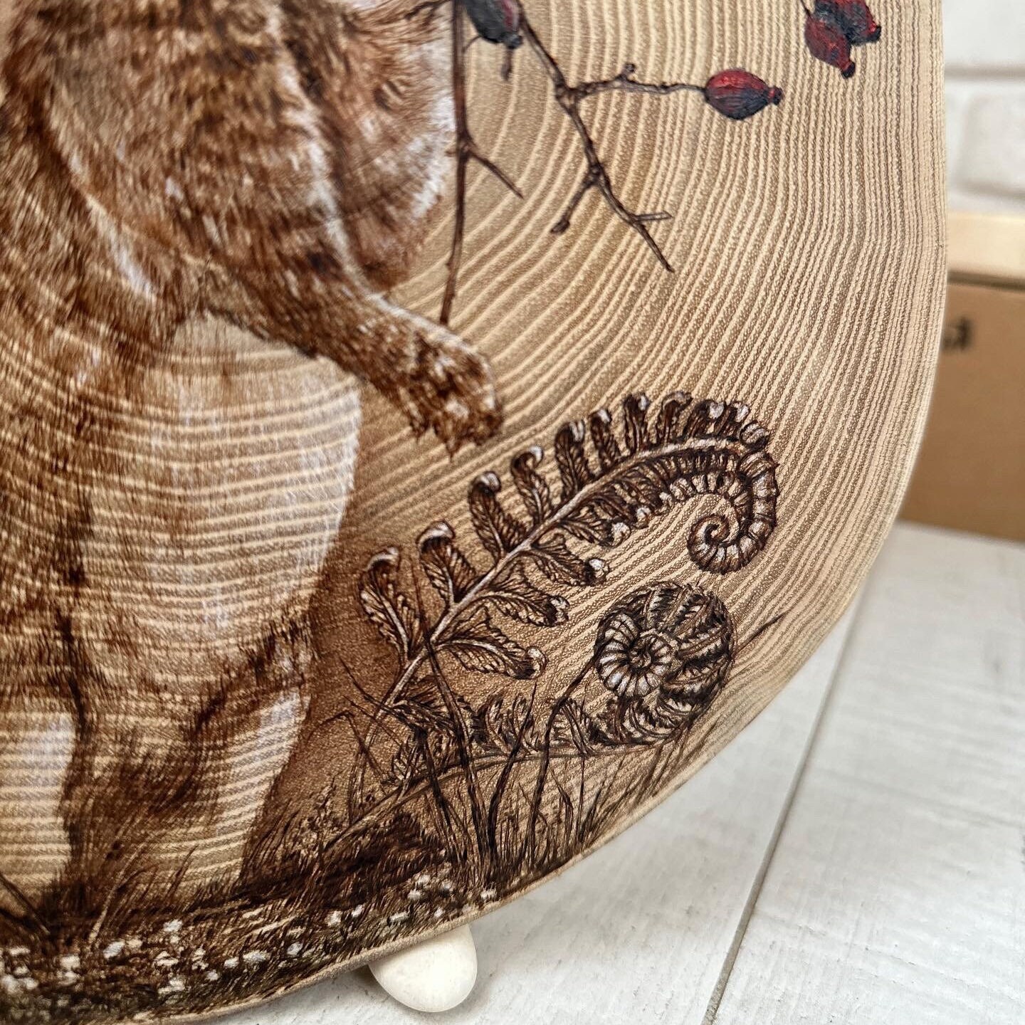 Wooden Hare Wall Art. Handmade Wood Burning. Handmade Gift. Wall Decor ...