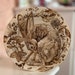 Hare Pyrography Art. the Painting is Burned on Wood. Pyrographic Art ...