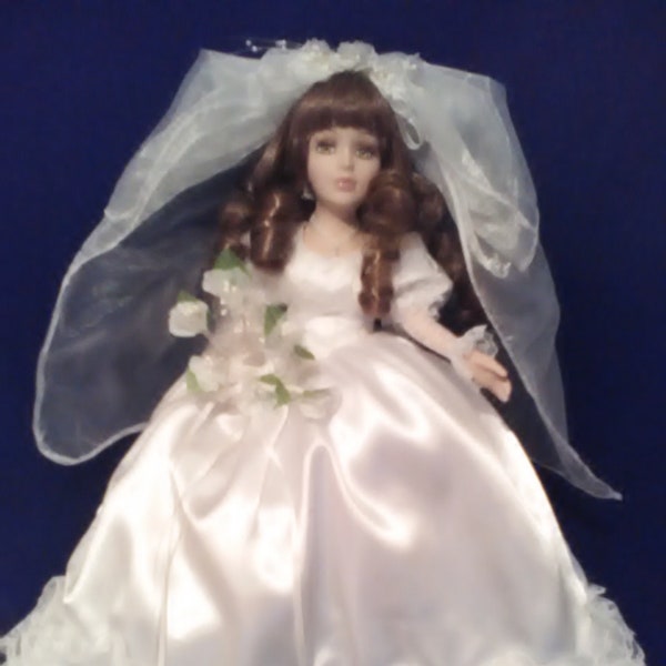 Porcelain Bride Doll - Etsy
