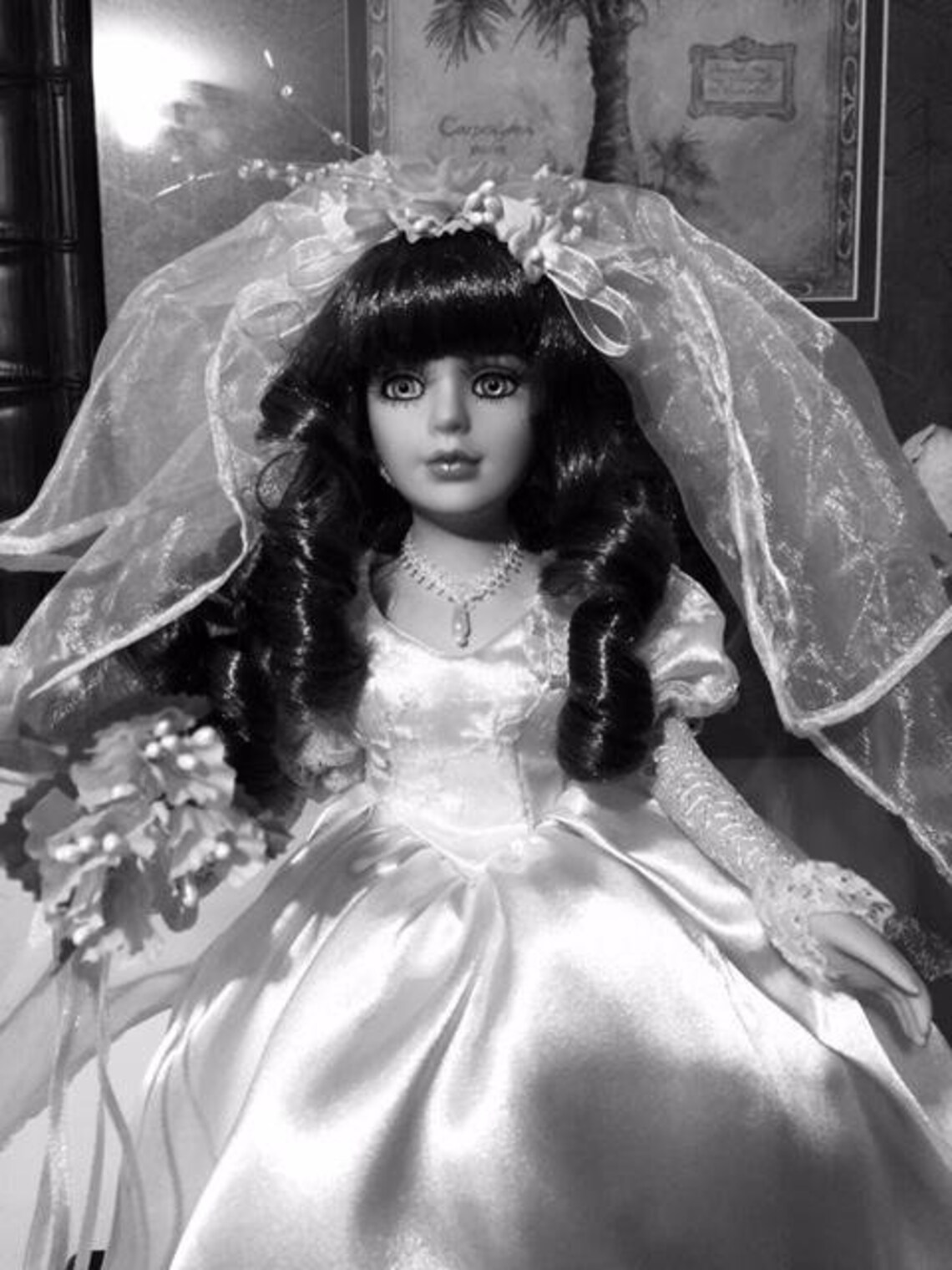 Doll, Porcelain Doll,16 Inch Porcelain Bride Doll, Baby Doll. Doll ...