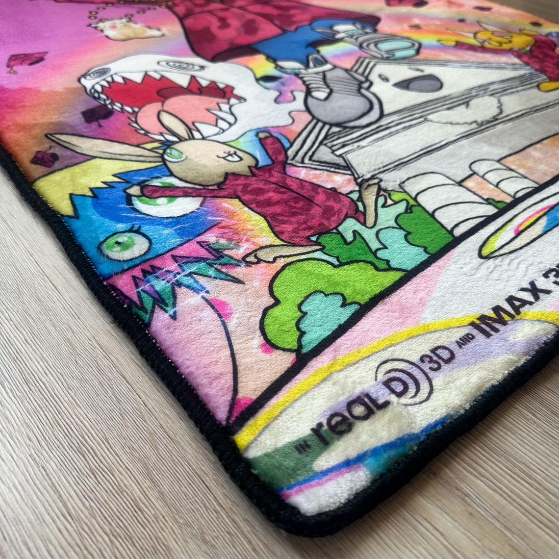 Kanye West Album Cover Rug, Graduation Bear Kanye West Mascot Carpet ...