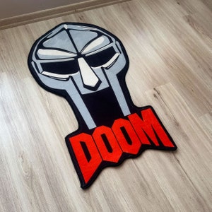 MF Doom Legend Rapper Rug Mat, MF Doom Music Hip Hop Lover Decor Mat ...