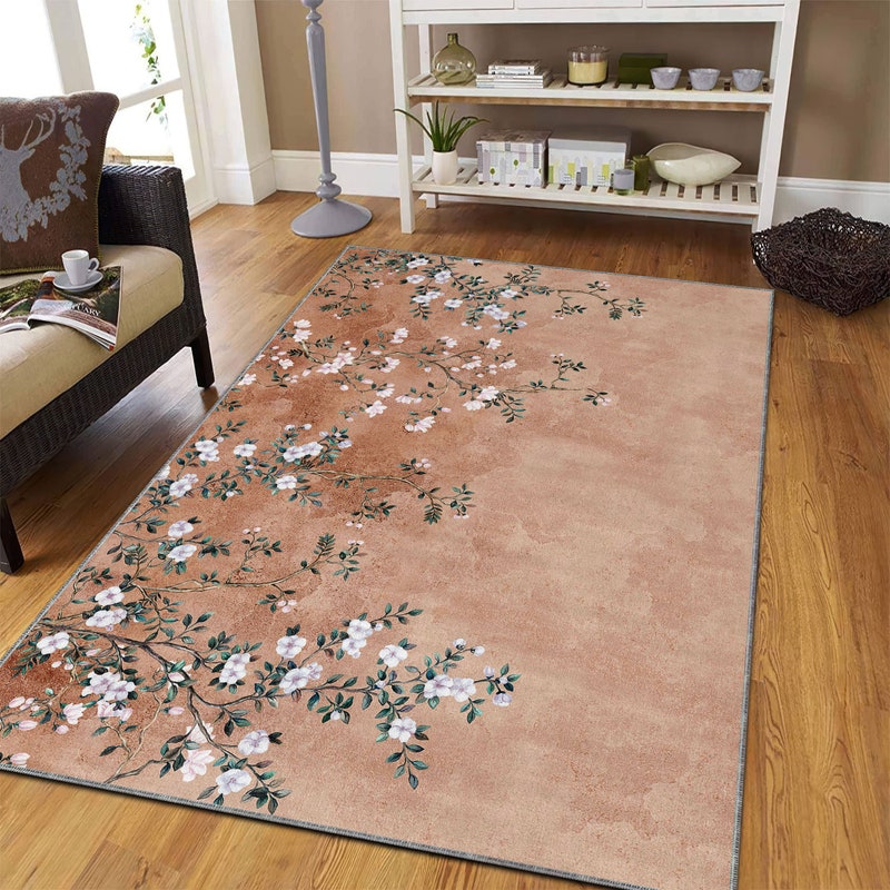 Cherry Blossom Area Rug - Etsy